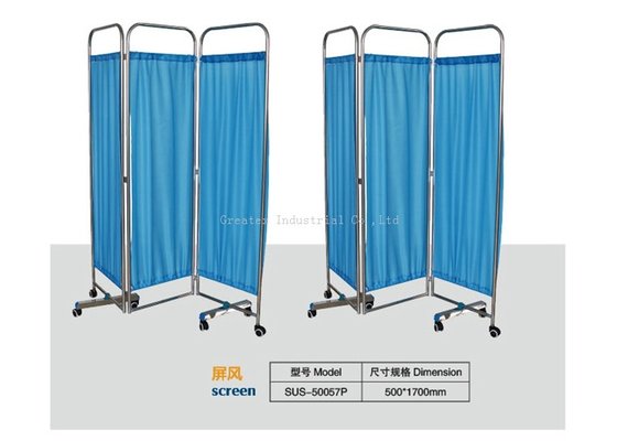 Antibacterial Folding Medical Privacy Screens Good Ventilation Custom Design