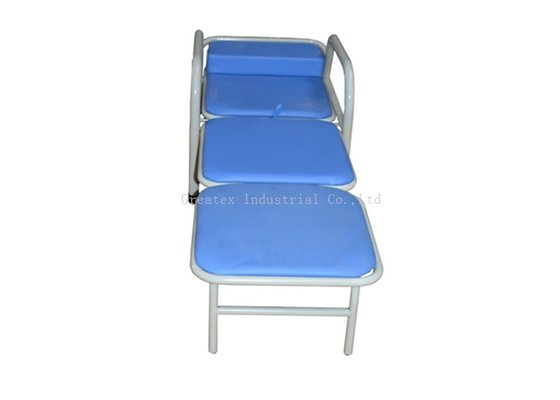 Blue Color IV Infusion Chairs Powder Coated Steel Frame For Hospital Ward Room