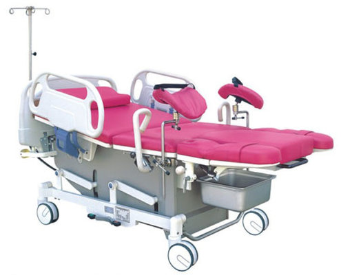 Medical Obstetric Delivery Bed Assist Table Hidden Under Seat Section