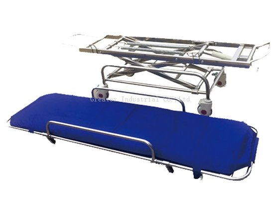 Light Portable Patient Stretcher Trolley High Strength Aluminum Alloy Material