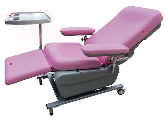 4 Sections Dialysis Recliner Chairs  Medical Reclining Phlebotomy Chair
