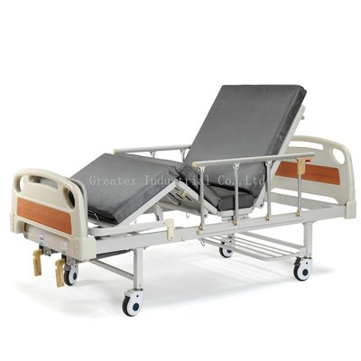 Full Size Hospital Bed Medical Equipment Beds Equipped With Center Brake System