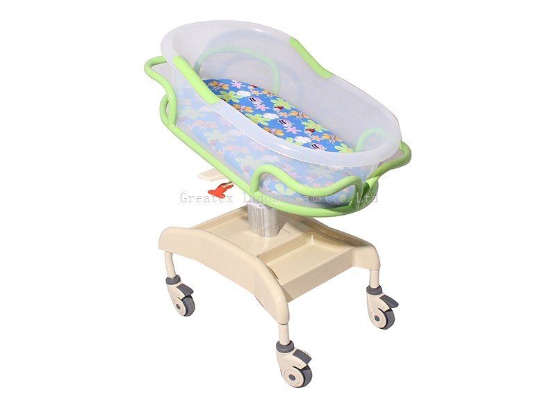 ABS Portable Pediatric Hospital Bed , New Born Baby Medical Crib CE Approved