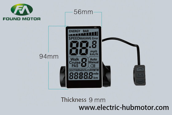 Waterproof LCD Display Control Panel  M5 For Electric Bike And Electric Scooter