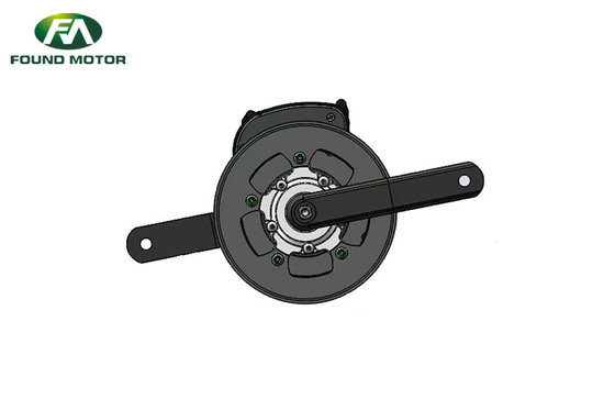 36V 250W Power Mid Drive Electric Bike Motor With Speed Sensor / Hall Sensor