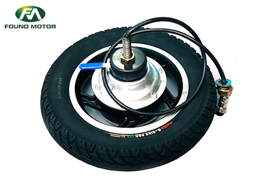 10'' 36V 200W single shaft brushless geared custom hub motor with electromagnetic brake for electric wheel