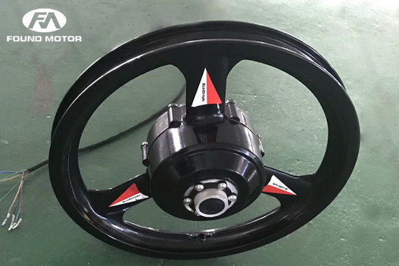 16'' 36V 350W oneside axle dc brushless geared custom hub motor with electromagnetic brake for electric wheelchair