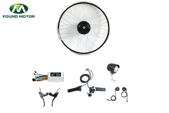 26'' 48V 500W BLDC Geared Motor Kit Electric Bike Bicycle Converison Kit with Optional Front Light