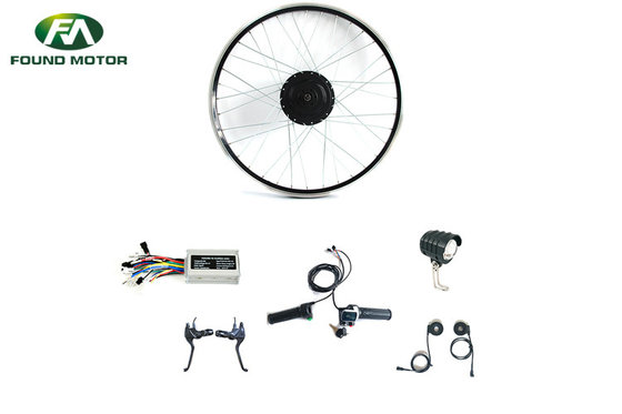 Electric bike conversion kit with 24V 250W BLDC geared motor battery indicated throttle for e-bike