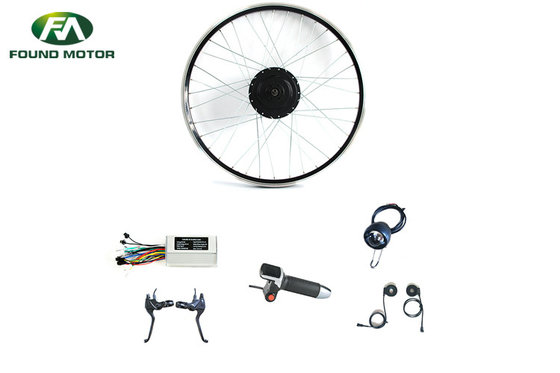 Electric Bicycle BLDC Geared Motor 48V 500W Electric Bike Conversion Kits with Optional Battery Indicate Throttle