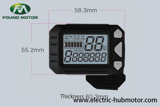 Electric bike accessories LCD display S5 for electric bike and electric scooter
