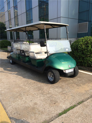 Battery Operated 8 Seater Golf Carts , Electric Golf Buggy For 8 Passenger