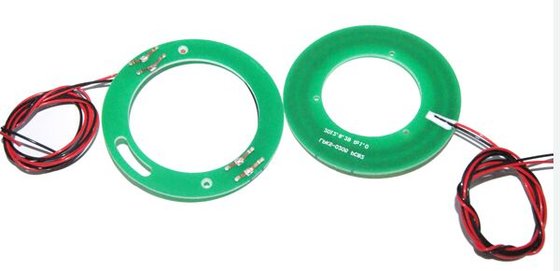 pan cake slip ring with  through hole ,slip ring wtih PCB design for exhibit equipment