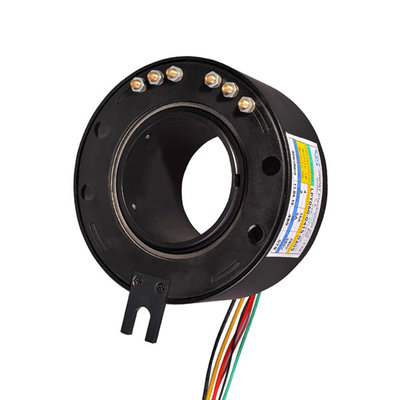 60mm Hallow Shaft Slip Ring Up To 500 Rpm 360 Degree Rotation of Power Or Data Signals For Medical Equipment