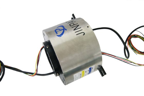 10 Circuits Hallow Shaft Slip Ring 380V Voltage with 80mm Bore for Paper Lapping Machine