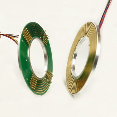Pan Cake Slip Ring  With Few Contacts 8 Circuits Small Current  2a Per Wire  Slow Speed For Tripod Turnstiles