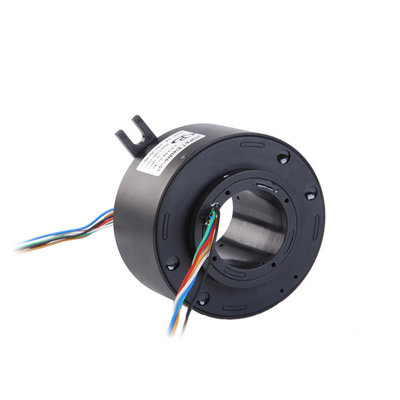 Anti- Abrasion Hybrid Rotary Joint slip ring , 5 Channel Through Bore For Robotics Vehicles