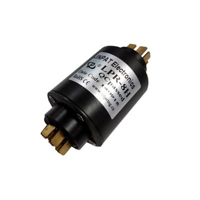 Pins Slip Ring  2circuits @ 25A Large Current , No Mercury , Speed Up to 300 rpm Continuous for Packing Machine