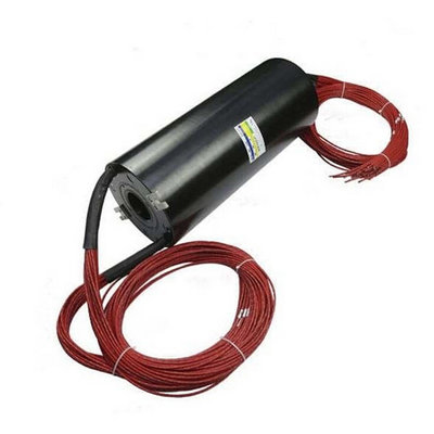Low Torque Slip Ring with 70mm Central Bore , Rotating Electrical Connector 40 circuits @50A  for Crane