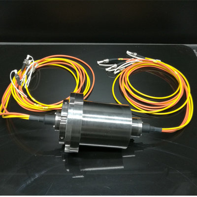 Long Distance Transmission Through Bore Slip Ring Fiber Electrical Connector for Video Monitoring