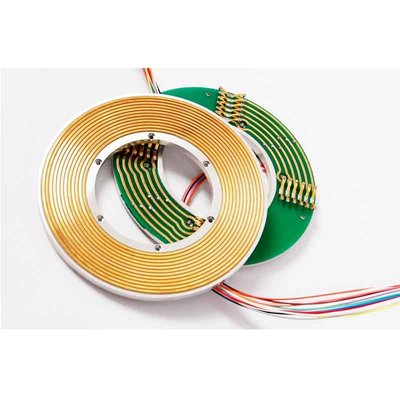 Electrical Slip Ring Part Pancake Slipring 4 Circuits Signal And Power Transmitting In Rotary Door