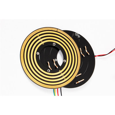4 Circuits Pancake Slip Ring 5A Per Circuit with Hole Size 40mmLong Life-Span in Rotary Dinning Table