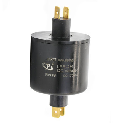 2  Pins connector  25A per circuit, High Current  Slip Ring with Electrical Noise for Wrapping Machinery