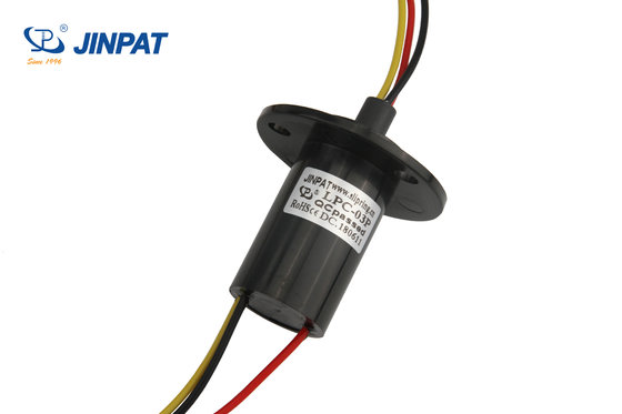 Miniature cap slip ring 3 Circuits 10A  Capsule Length 42.53mm For Mini Type Wind Turbine