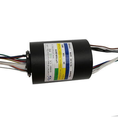 Through hole slip ring current voltage optional 24 circuit 10A can be used for wind power generation equipment