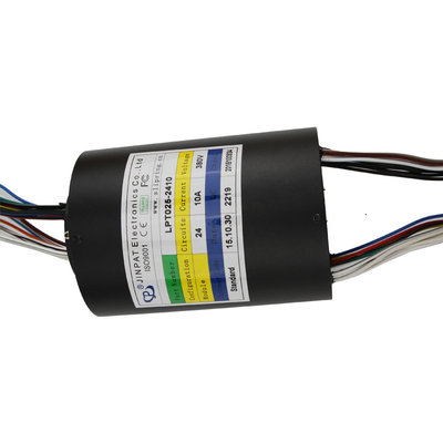 24 circuit 10A can be used for wind power generation equipment Through hole slip ring current voltage optional