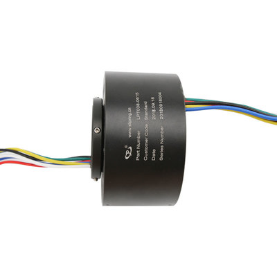 Through hole diameter 38.1mm 6 circuit 15A 240VAC can be used in construction machinery Through hole slip ring