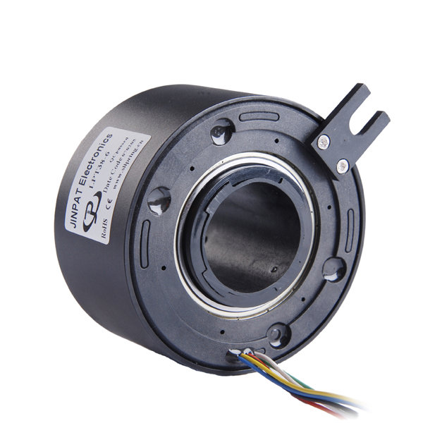 Through Bore Slip Ring, Electrical+Fiber Optical Hybrid Rotary Joint For Robotics Vehicles