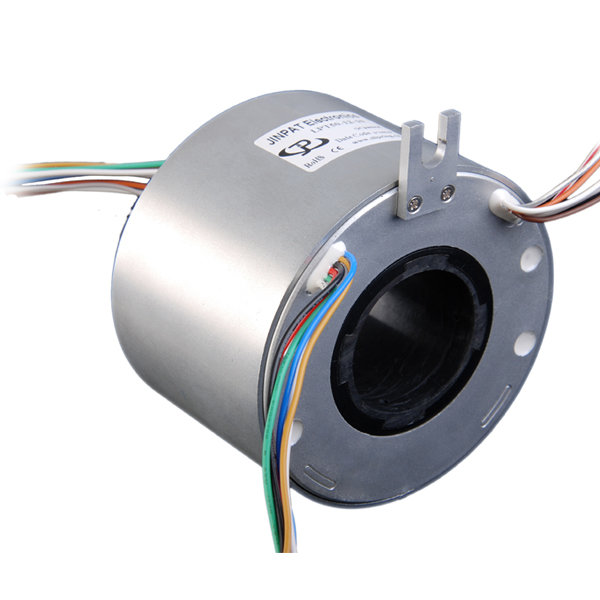 Hallow shaft Slip Ring with Through hole 50mm, 2-30A 380V, Jinpat Slip Ring for UAV/Medical Equipment