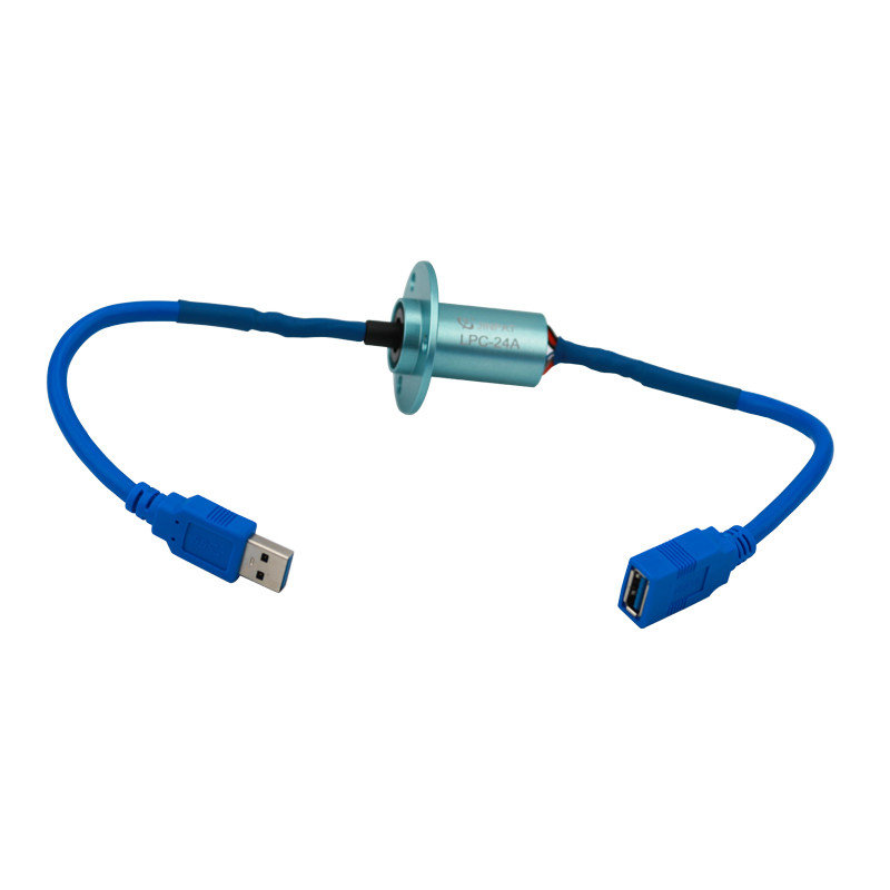 Low Electrical Noise USB Slip Ring for Transmitting USB3.0 Signal with Aluminium Alloy​