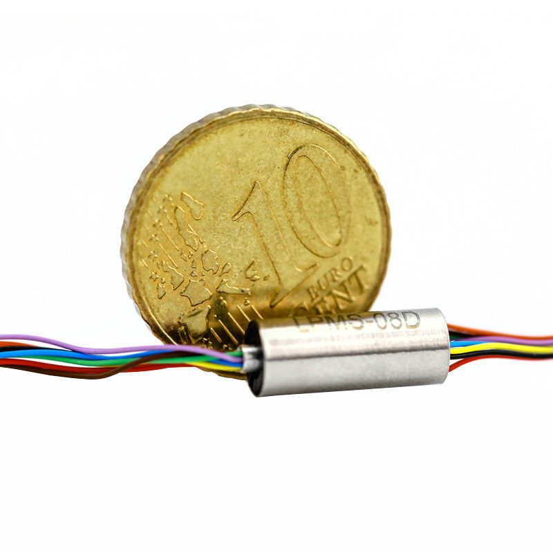 Super Miniature Slip Ring for Testting Equipment , Long Life and Low Crosstalk without Size Limitation