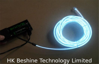 White Light EL Lighting Wire Driven Powered By 2AA Batteries Pack