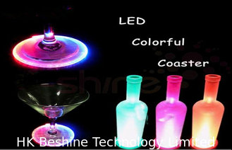 Waterproof Cup Bottle Electroluminescent Products Led Drink Coaster For Bar