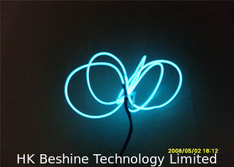 Bright Advertising Lighting Logo EL Glow Wire Controlled By Battery Pack , Inverter , Driver