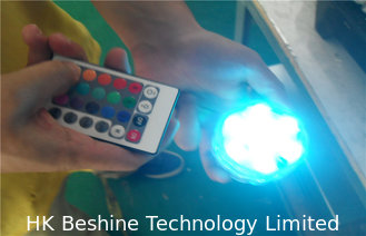 IP65 Wireless Remote Control LED Submersible Light With 3 Pieces AAA Battery