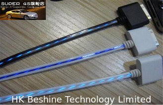 Electro luminescent Products EL Chasing Wire Charge Cable For Cell Phone