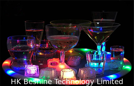 Water Submersible Decorative Diamond Led Ice Cube Food Grade Plastic