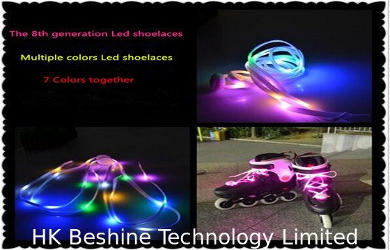 Green 40.55 Inches Length 8th Generation Glow Led Light Shoelaces Hip Hop For Nightclub
