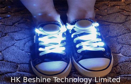 Green 40.55 Inches Length 8th Generation Glow Led Light Shoelaces Hip Hop For Nightclub