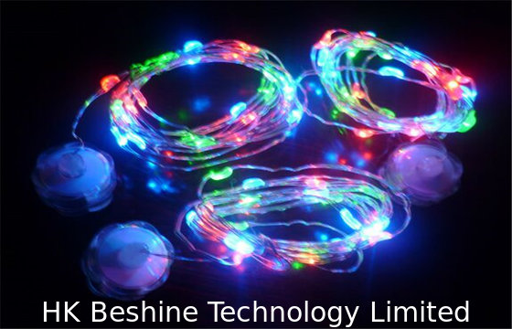 Mini Led Submersible Copper Wire Wedding String Light Operated By 2pcs Cr2032 Cell Battery