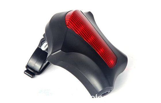 Waterproof Warning Bicycle Laser Tail Light With 2 Parallel Laser Red Beam