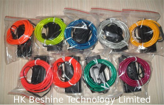 White Light EL Lighting Wire Driven Powered By 2AA Batteries Pack
