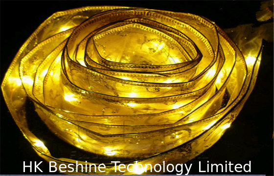 Wedding Decoration Micro Led Yellow String Lights Battery Operated Led Ribbon Fairy Lights