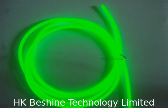 Grass Green Color Portable 4mm / 5mm EL Wire Kits For Fence Decorative / Dynamic EL Cable