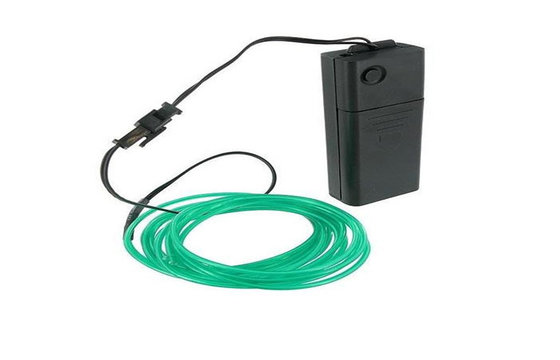 Rigid Green Color EL Lighting Wire String Light For Instrument Display AC 110 - 220V
