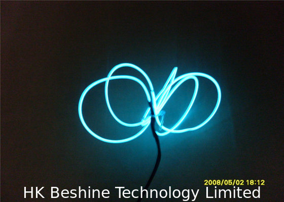 Bright Advertising Lighting Logo EL Glow Wire Controlled By Battery Pack , Inverter , Driver